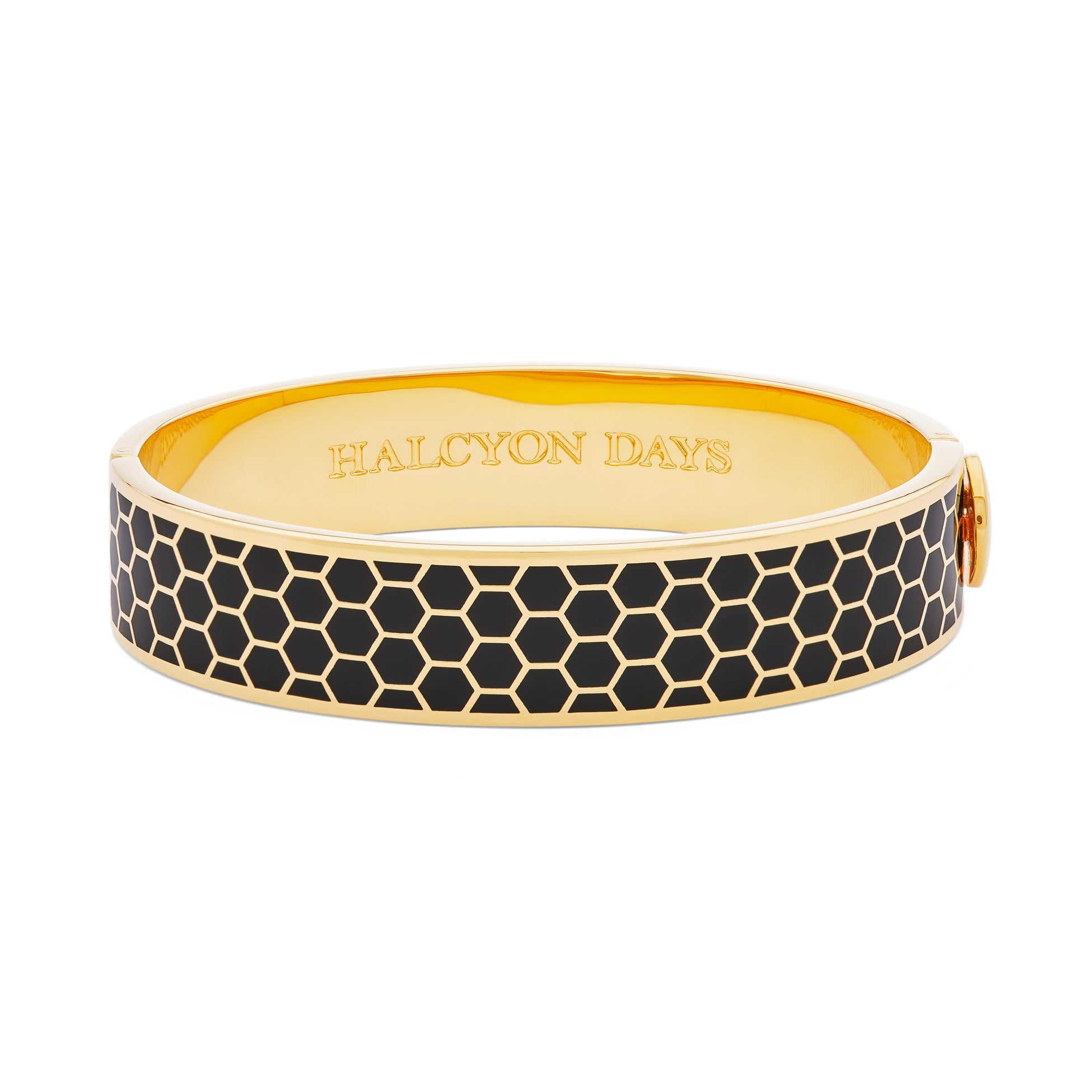 Honeycomb Black & Gold Bangle – HALCYON DAYS