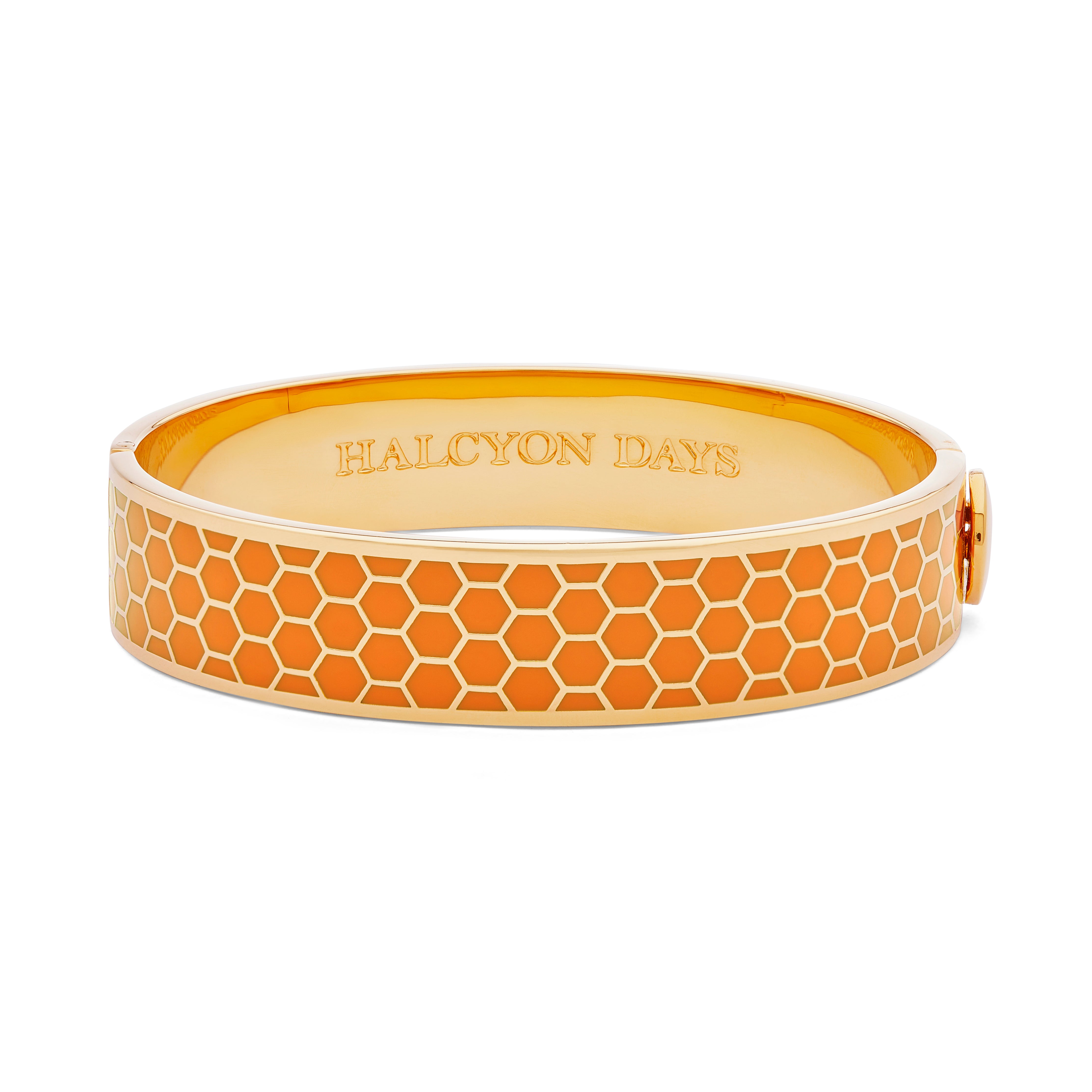 Honeycomb Orange & Gold Bangle – HALCYON DAYS