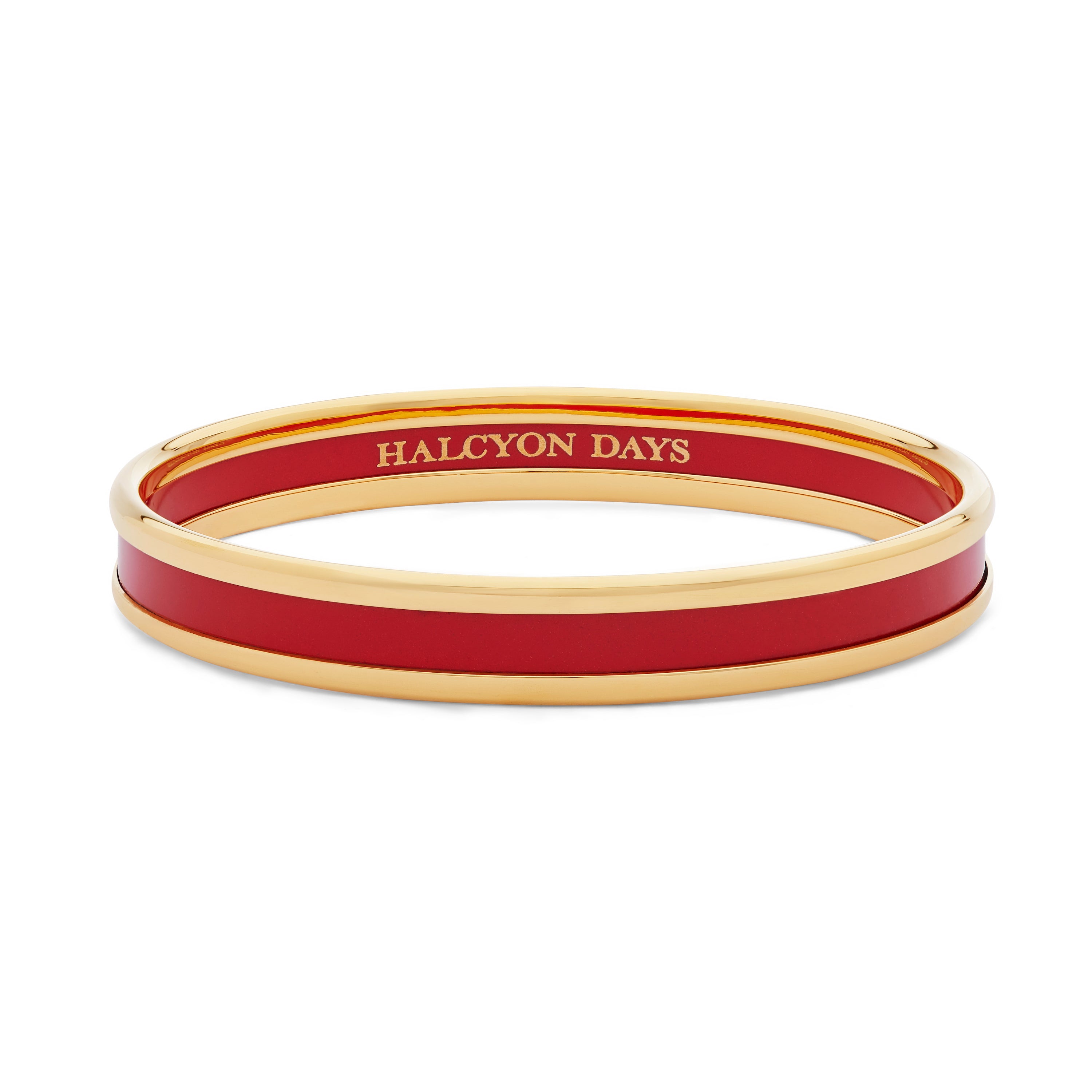 Skinny Red & Gold Enamel Bangle | Halcyon Days – HALCYON DAYS
