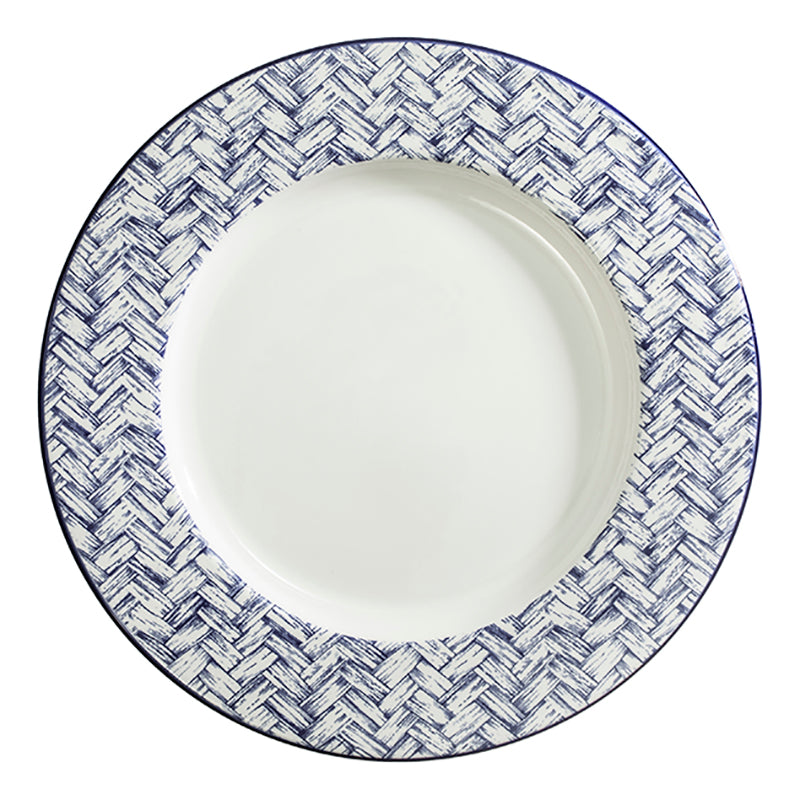 Basket Weave Blue 10" Plate – HALCYON DAYS