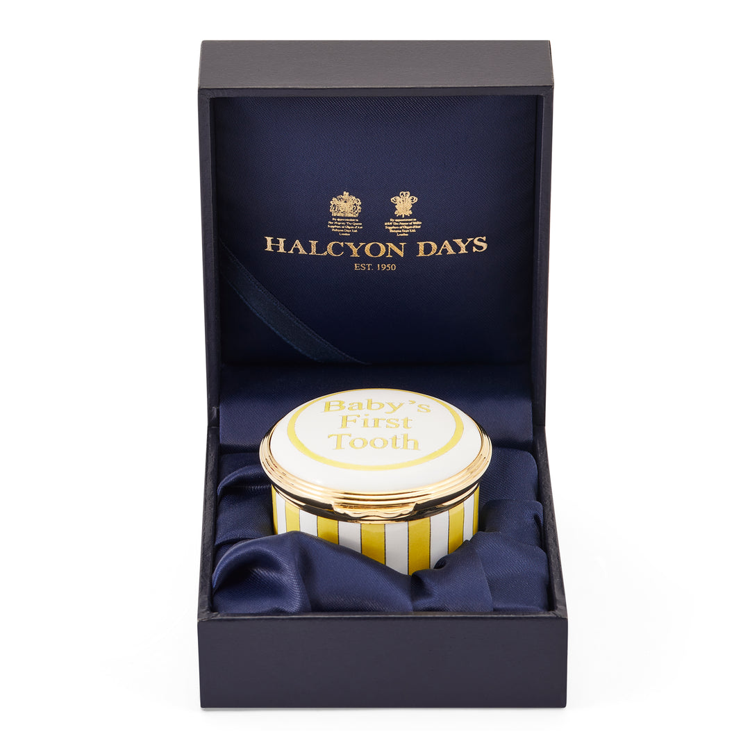 Baby's First Tooth Enamel Box – HALCYON DAYS