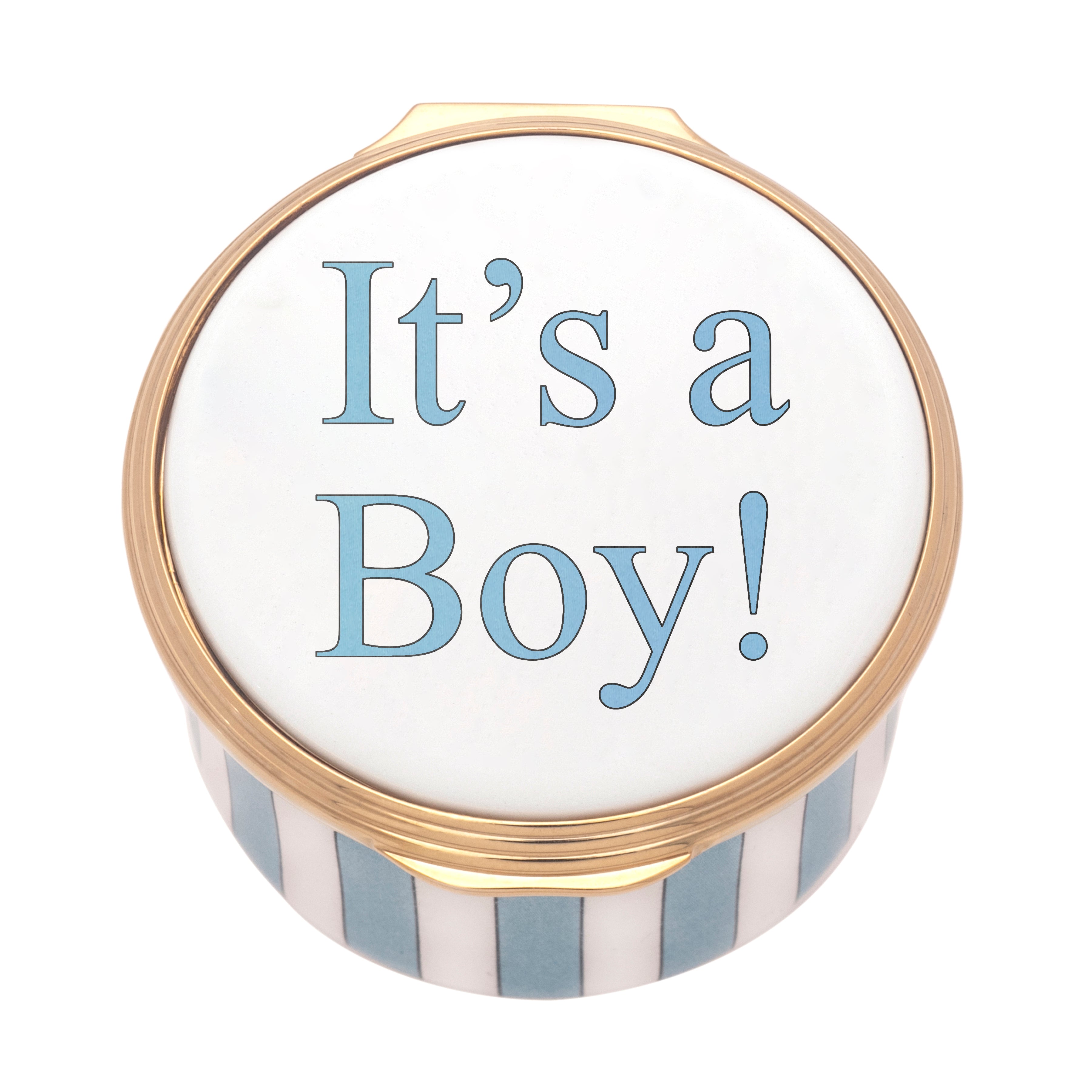 "It's a Boy" Enamel Box | Halcyon Days – HALCYON DAYS