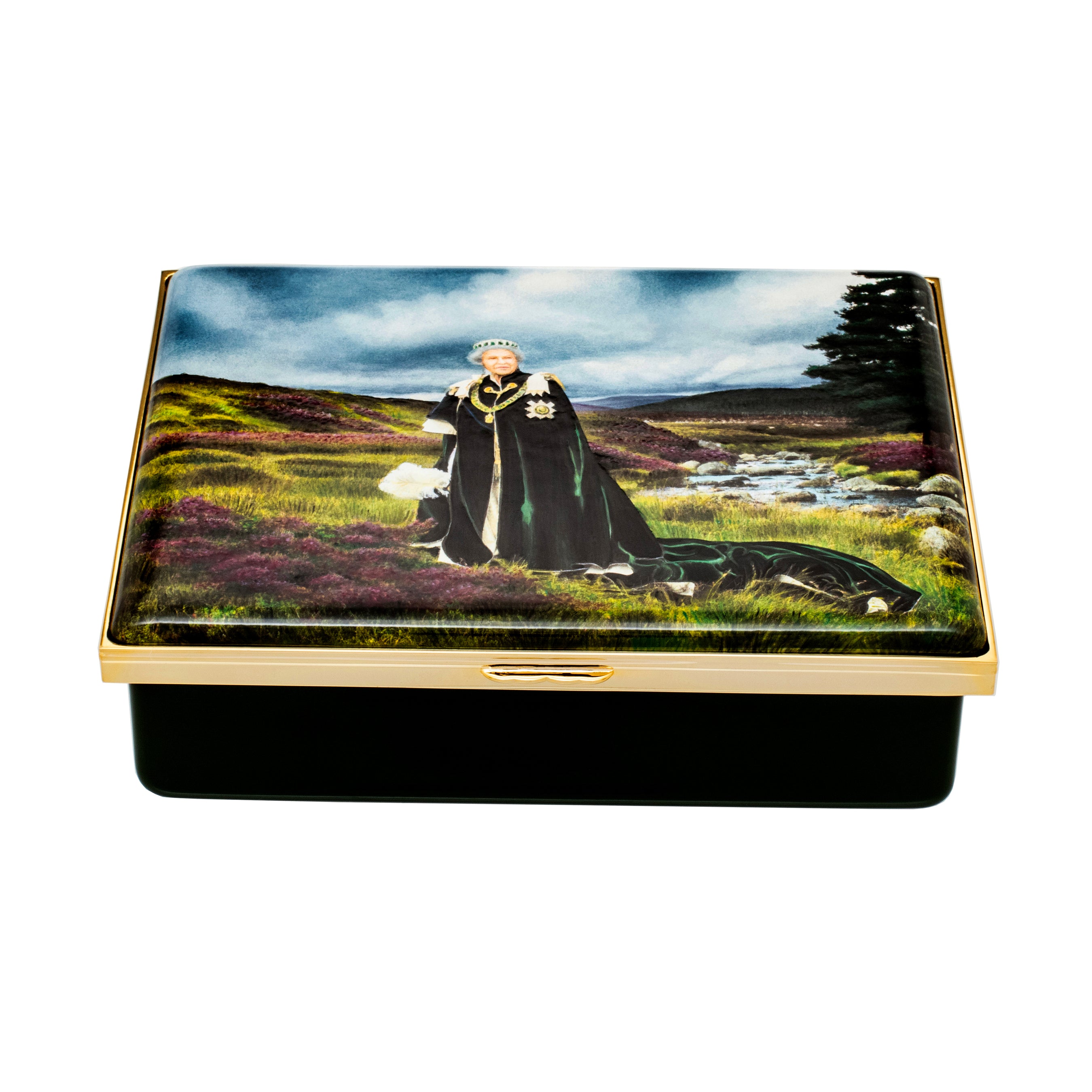 Her Majesty Queen Elizabeth II Enamel Box | Halcyon Days – HALCYON DAYS