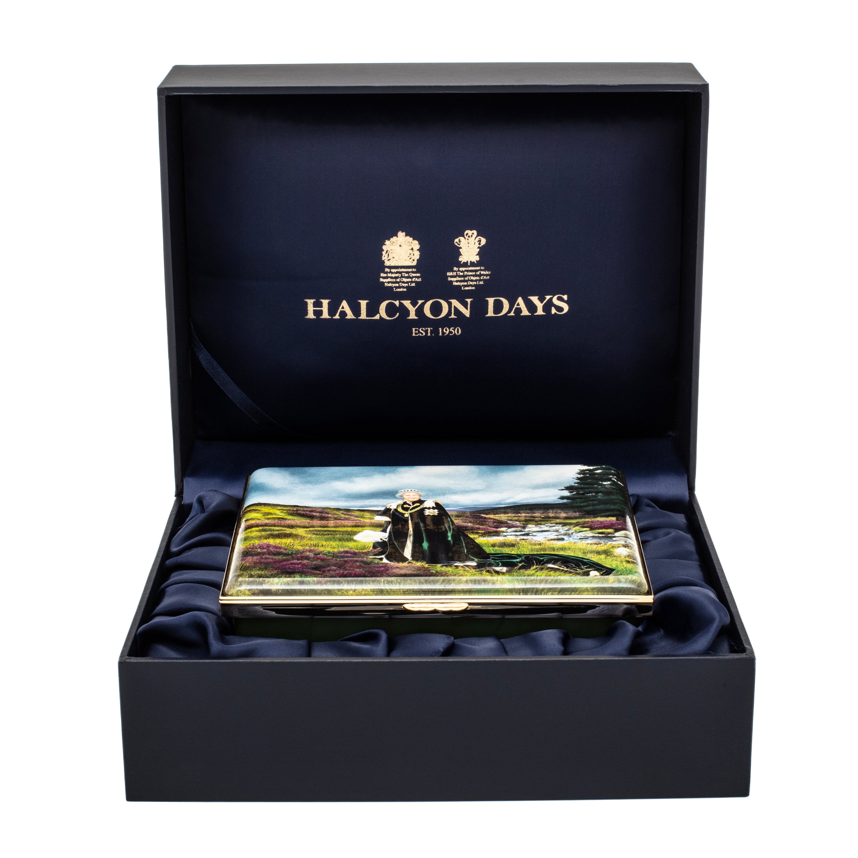 Her Majesty Queen Elizabeth II Enamel Box | Halcyon Days – HALCYON DAYS