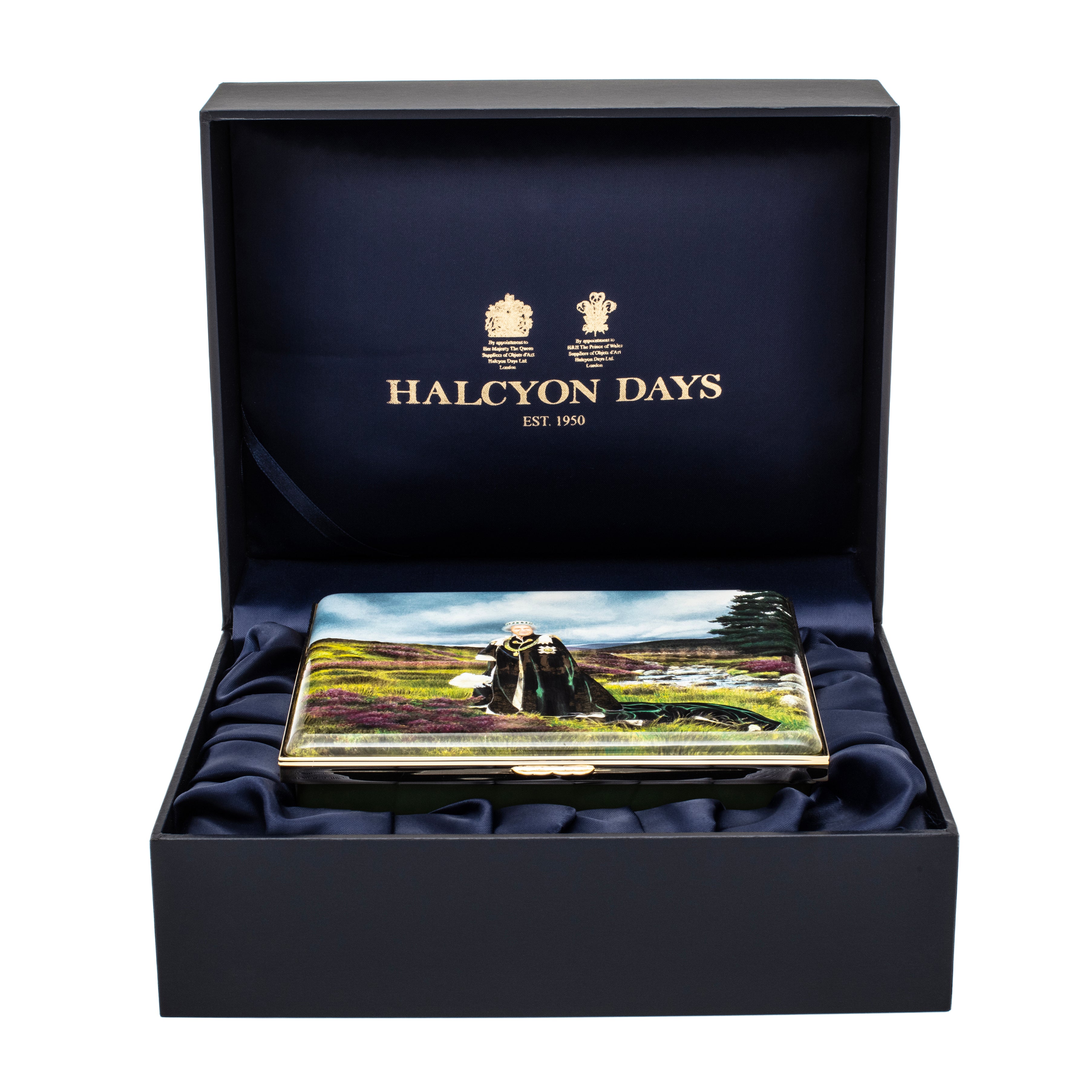 Her Majesty Queen Elizabeth II Enamel Box | Halcyon Days – HALCYON DAYS