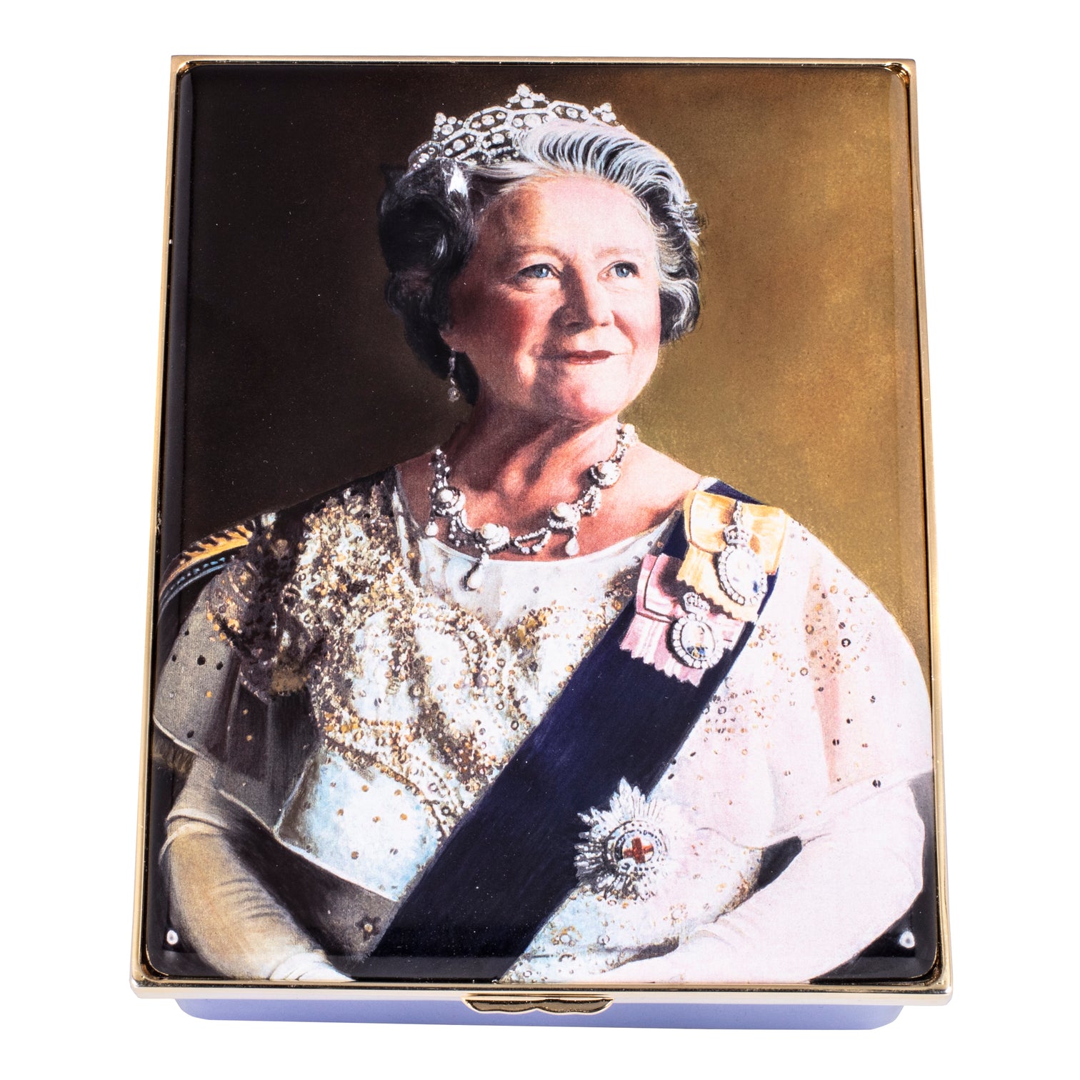 Her Majesty Queen Elizabeth, The Queen Mother Enamel Box – HALCYON DAYS