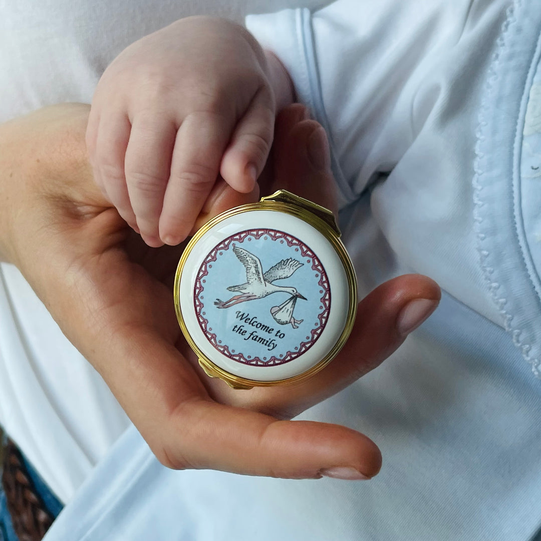 "Welcome To The Family" Enamel Box | Halcyon Days – HALCYON DAYS