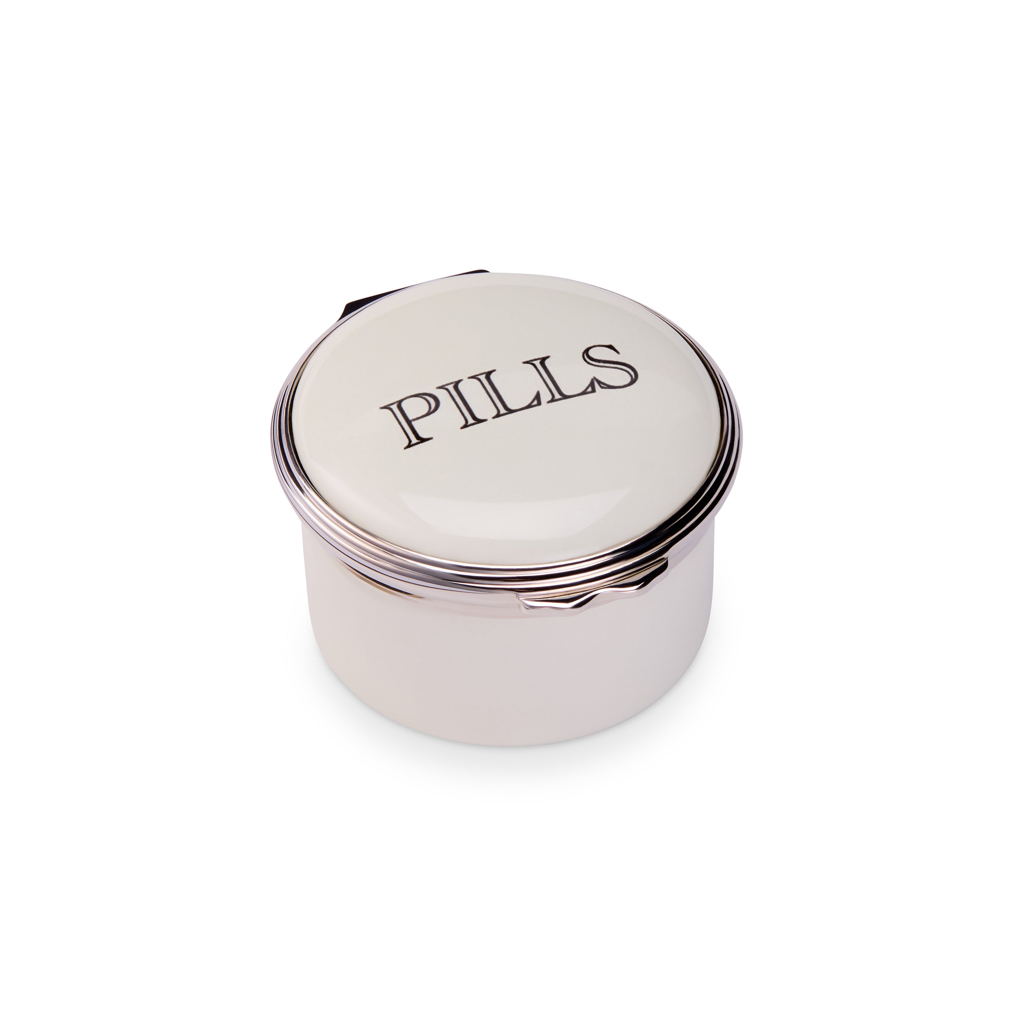 D.R. Harris Round "Pills" Enamel Box in Apothecary White – HALCYON DAYS