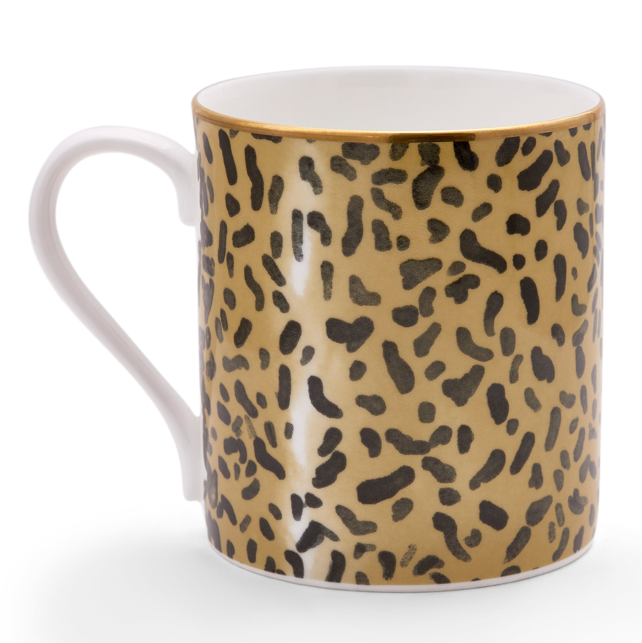 Leopard Print, English Fine Bone China Mug | Halcyon Days – HALCYON DAYS