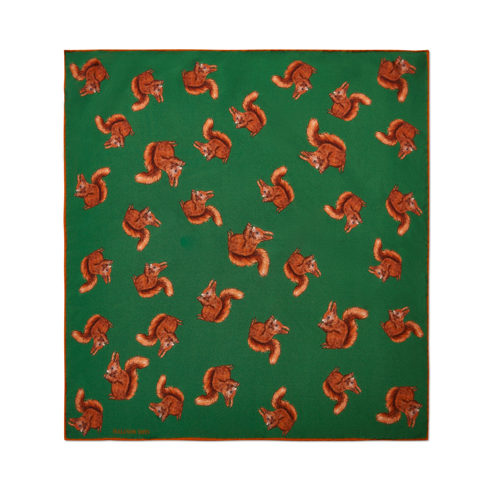 Woodland Wildlife Red Squirrel Silk Mini Scarf – HALCYON DAYS
