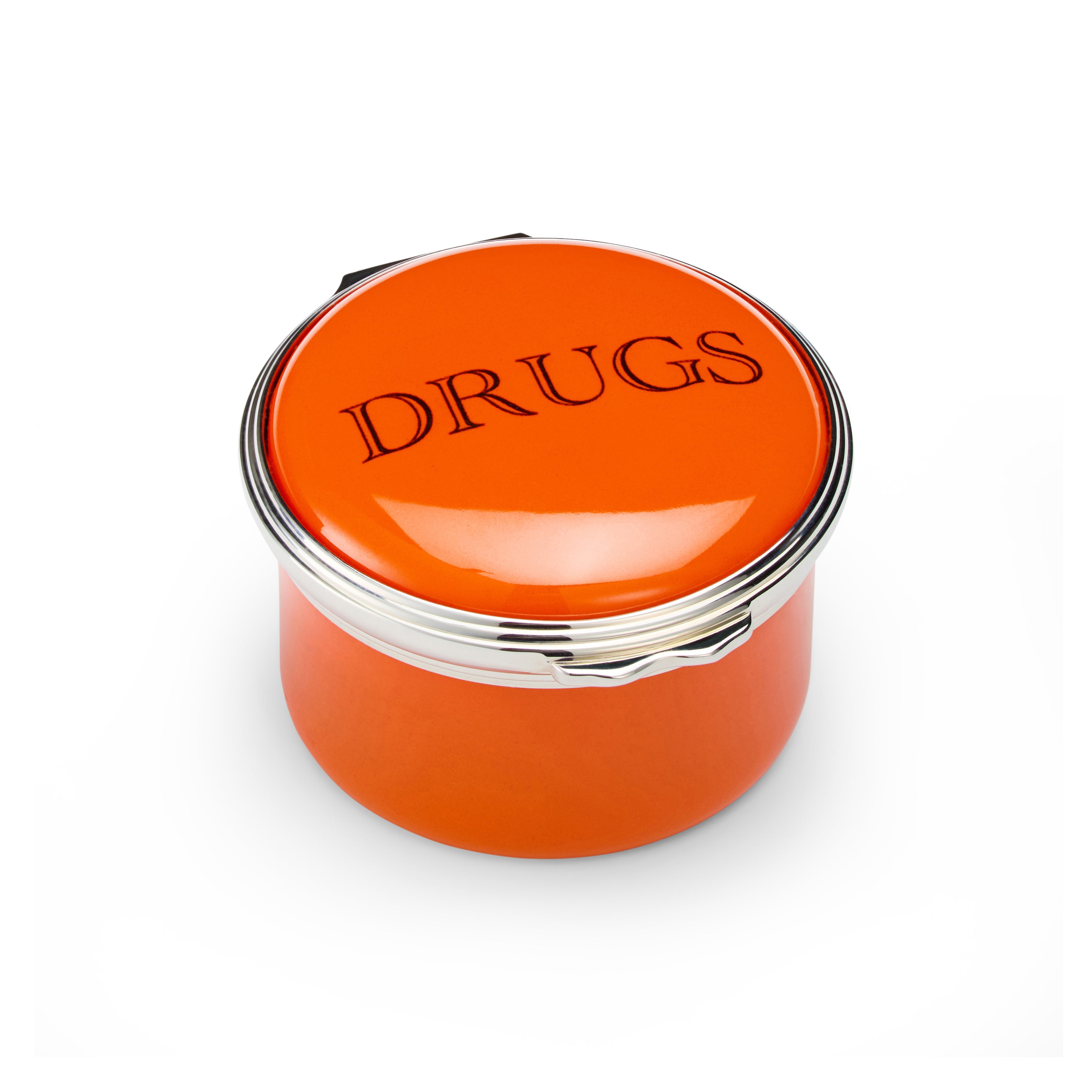 Round DRUGS Enamel Box - Orange – HALCYON DAYS