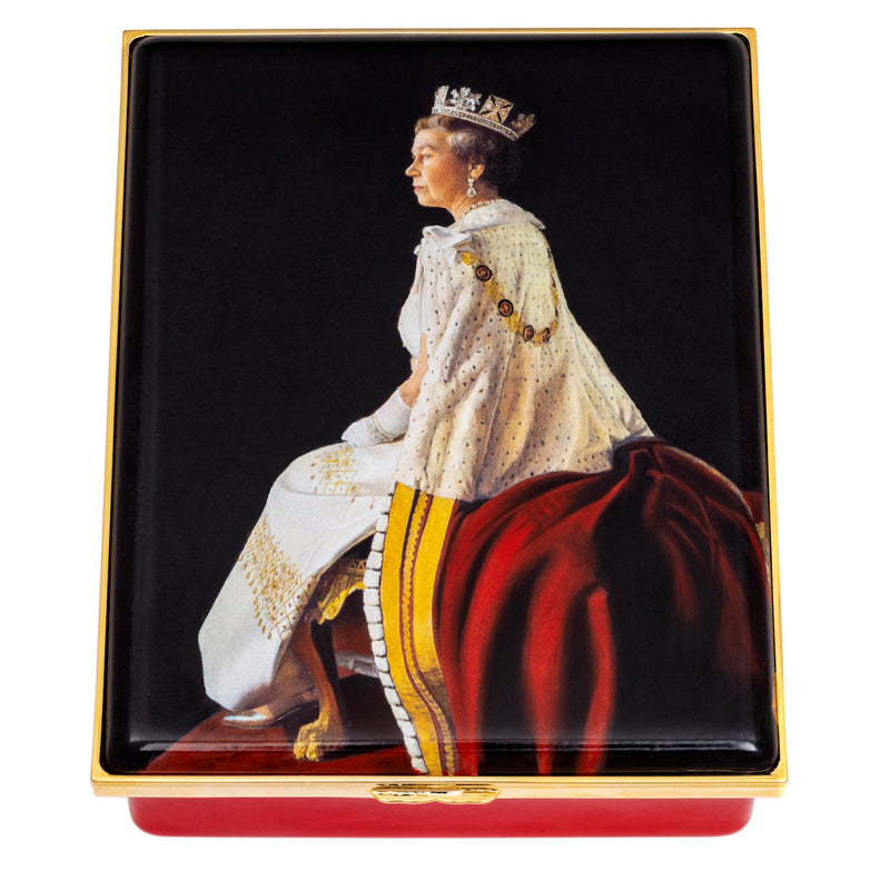 Her Majesty Queen Elizabeth II Enamel Box by Richard Stone – Halcyon Days