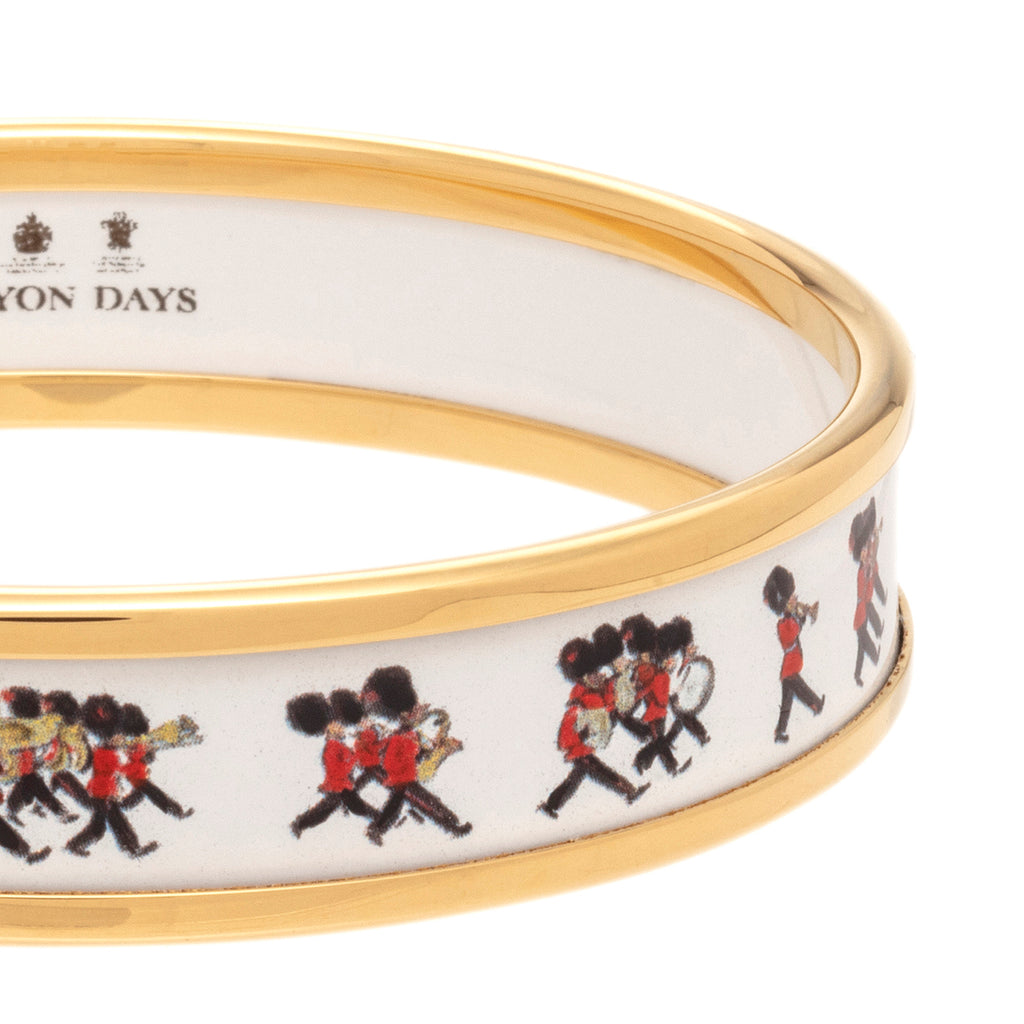 Butterfly Enamel Bangle in Navy & Gold | Halcyon Days – Halcyon Days